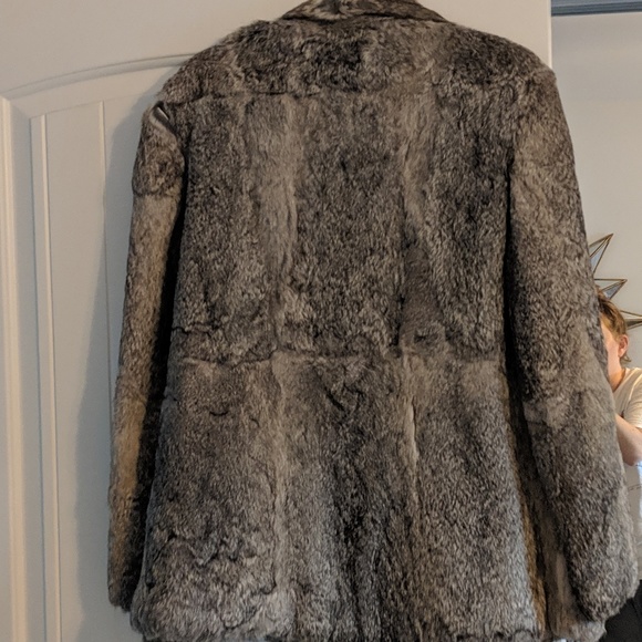 Jackets & Coats | Vintage Rabbit Fur Coat | Poshmark